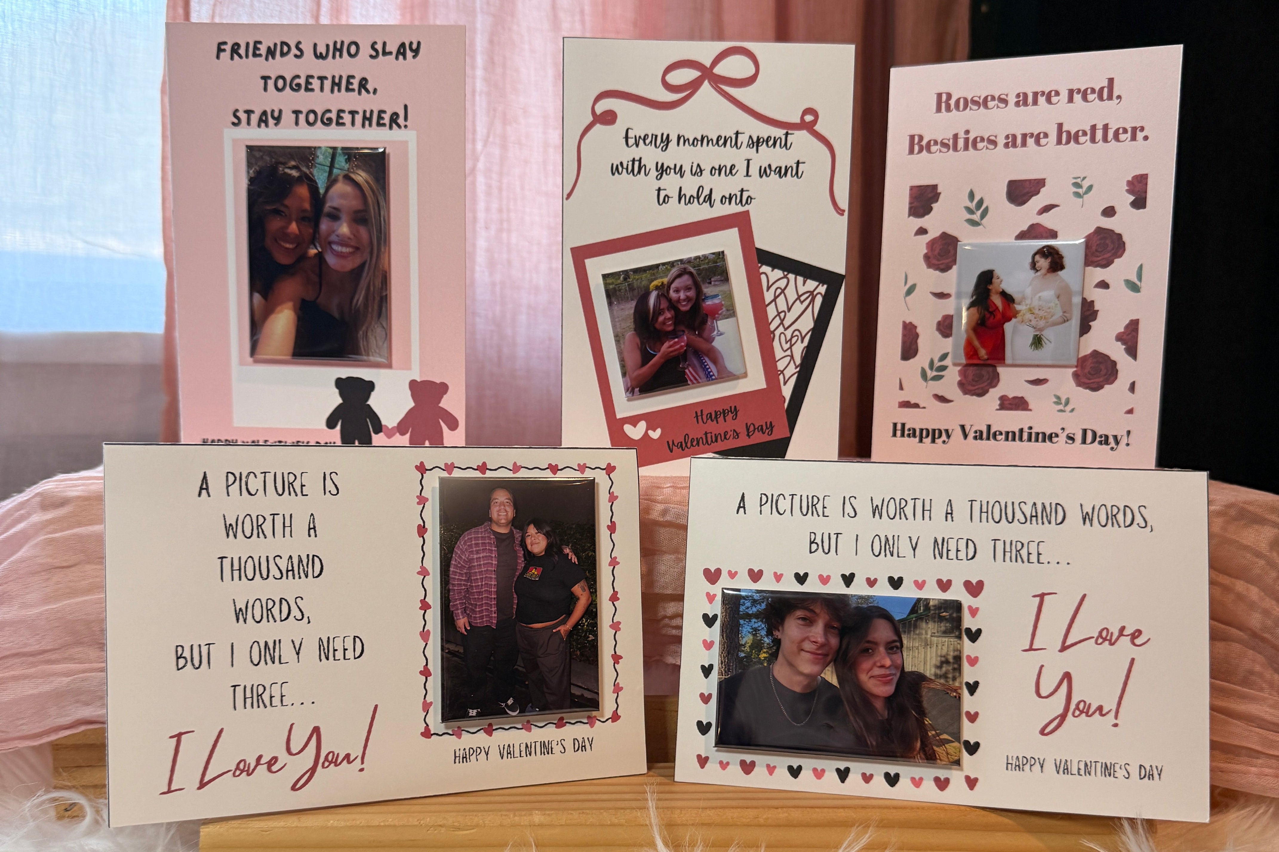 Valentines Magnet Greeting Card – Loca Links Creations